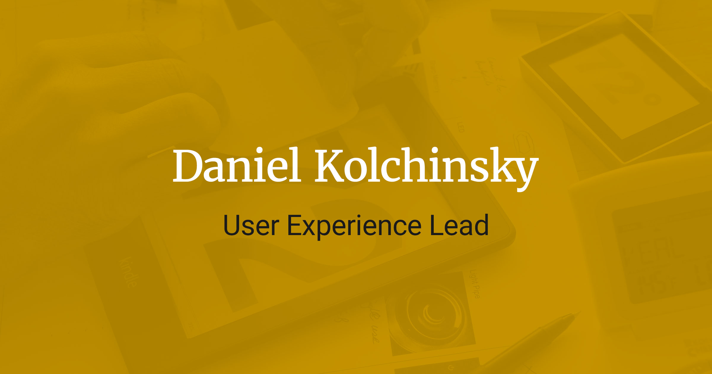 Daniel Kolchinsky